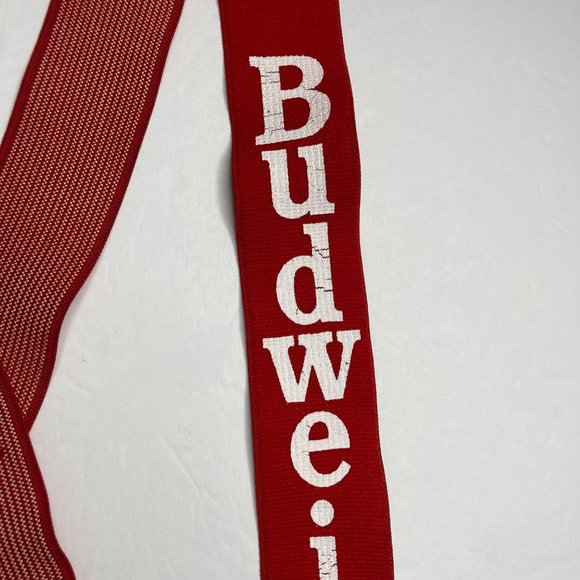 Big Bud Press | Accessories | Vintage Budweiser Suspenders Red Silver ...